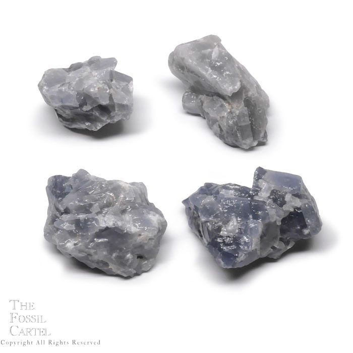 Blue Calcite, Rough - The Fossil Cartel