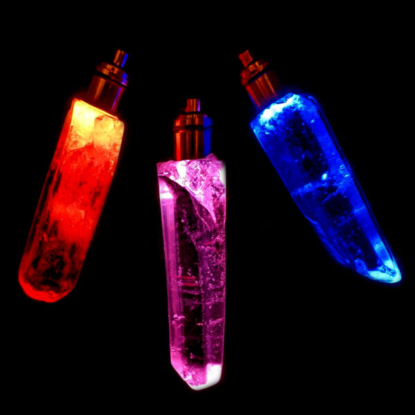 Light-Up Quartz Crystal Pendant - The Fossil Cartel